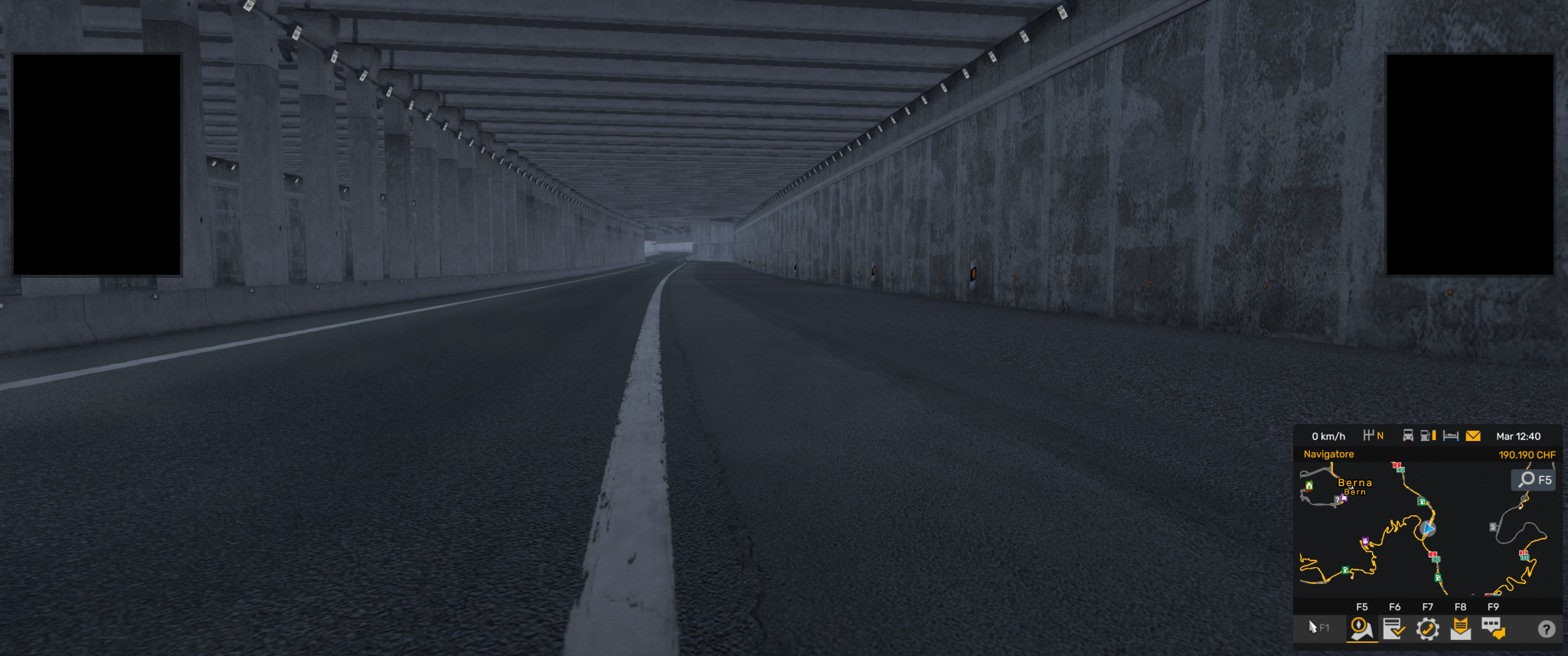 [Switzerland] General problem in tunnels: absent roadway marker lights (LED reflector posts ...